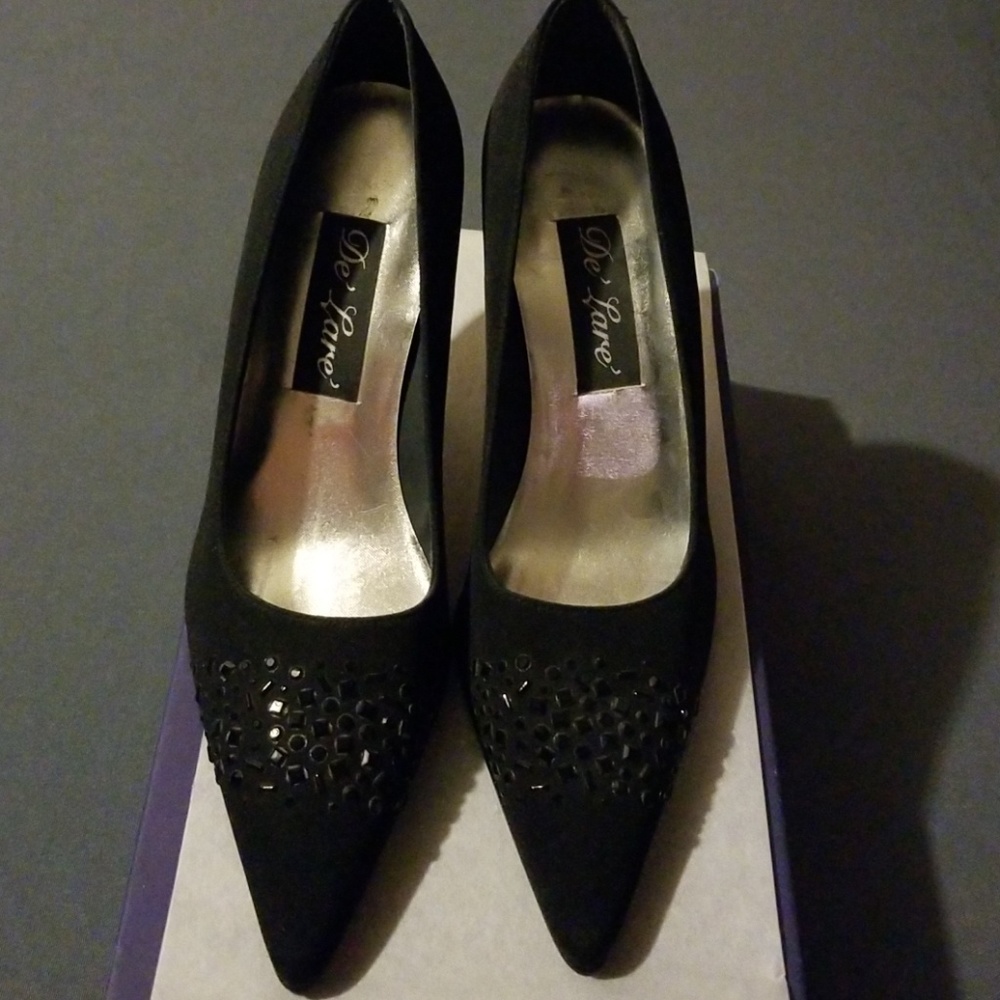Stuart Weitzman Juno De Lare, Black 5.5m - Gem